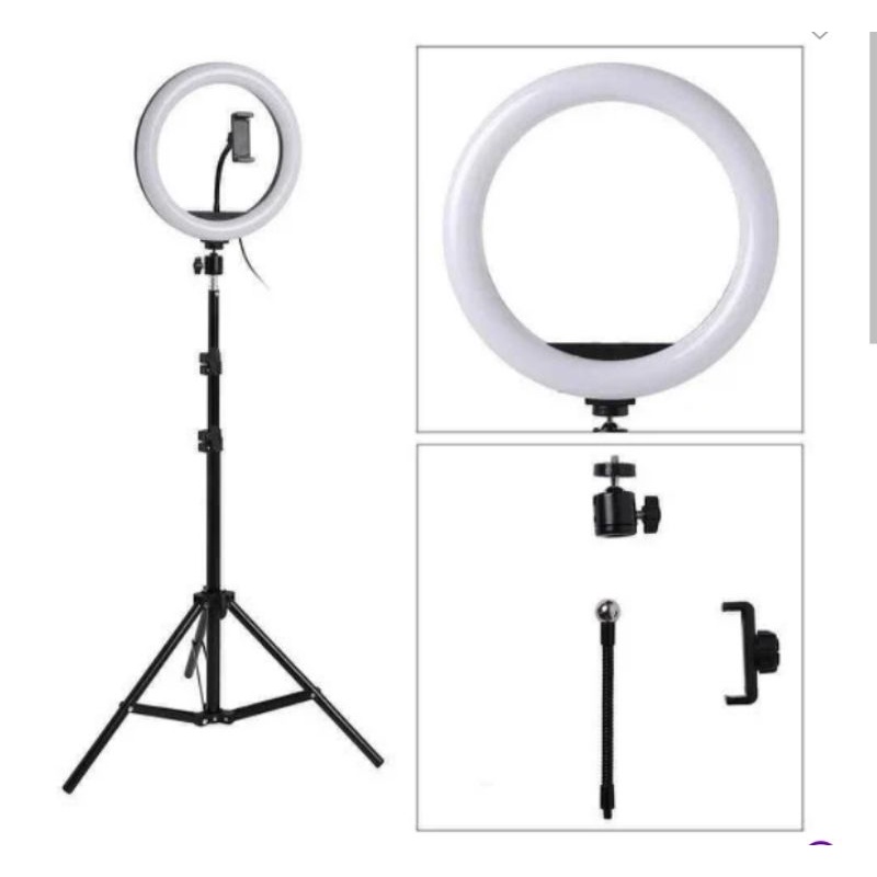 Ring Light 10 Polegadas 26 CM Tripé 1,2M E Suporte Celular Ref: 000066645 | Shopee Brasil