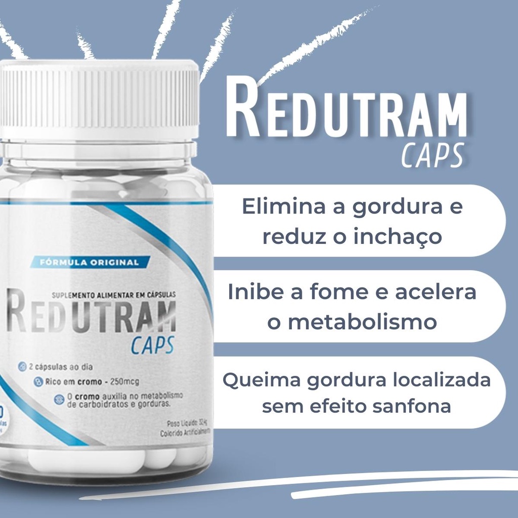 Inibidor Natural Redutram 60 Cápsulas Redutor 100% Original | Shopee Brasil