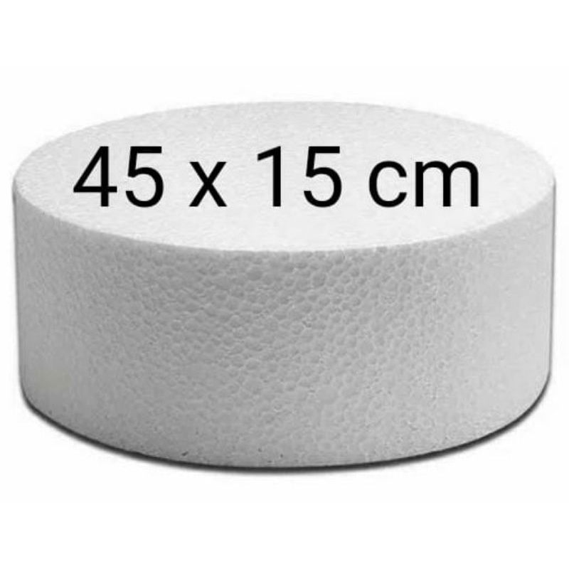 Base para bolo fake/ cenográfico/ base em isopor 45 cm x 15 cm | Shopee ...