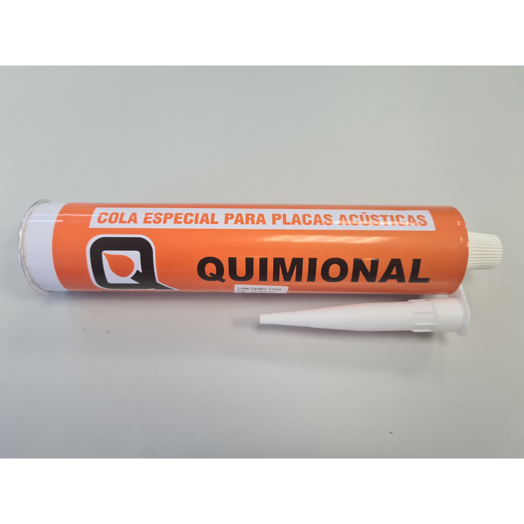 ADESIVO COLA ESPECIAL PARA ESPUMA ACÚSTICA QUIMIONAL 400 GR RENDE EM MÉDIA 3,5 m² - UNIDADE ...