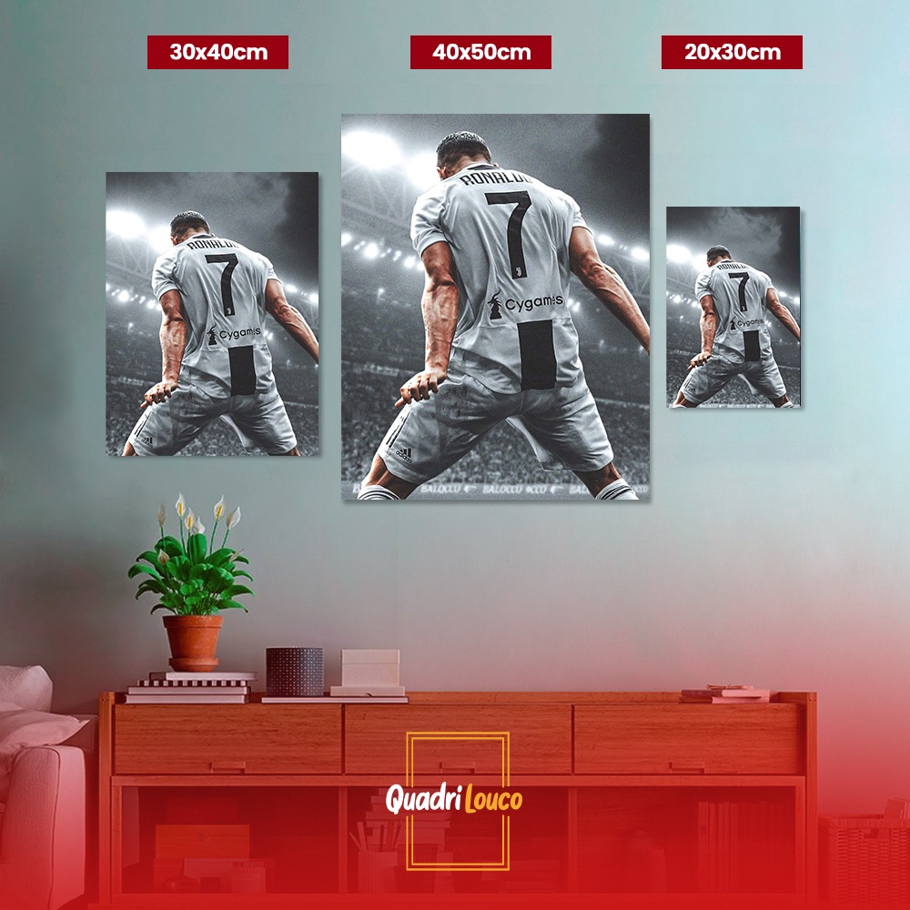 Quadro do Cristiano Ronaldo (CR7) #02 | Shopee Brasil