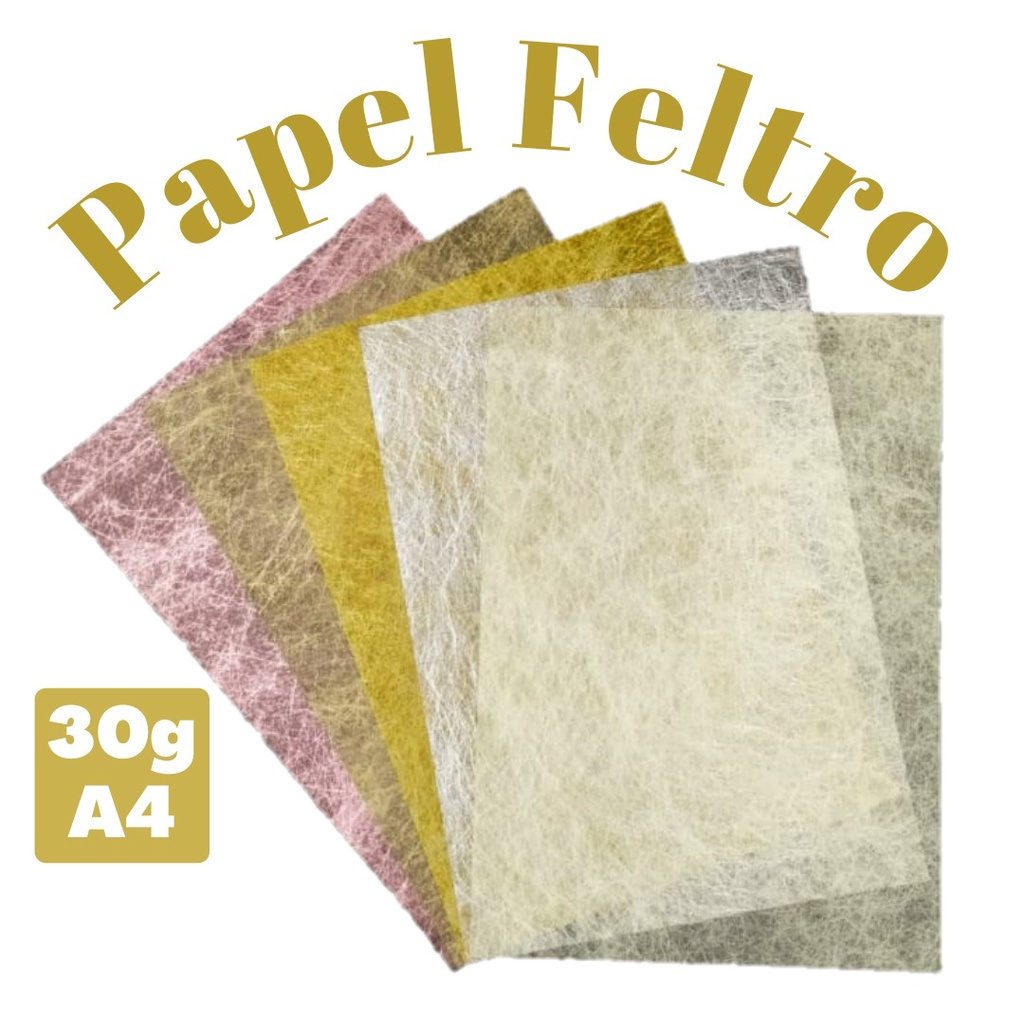 Papel Feltro 30g Offpaper ( 10 Fls A4 ) para Artesanato Apliques ...