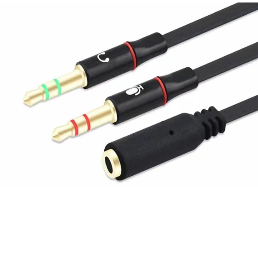 Cabo Adaptador Headphone P3 Para Headset (2 P2 Audio E Mic) - Escorrega ...