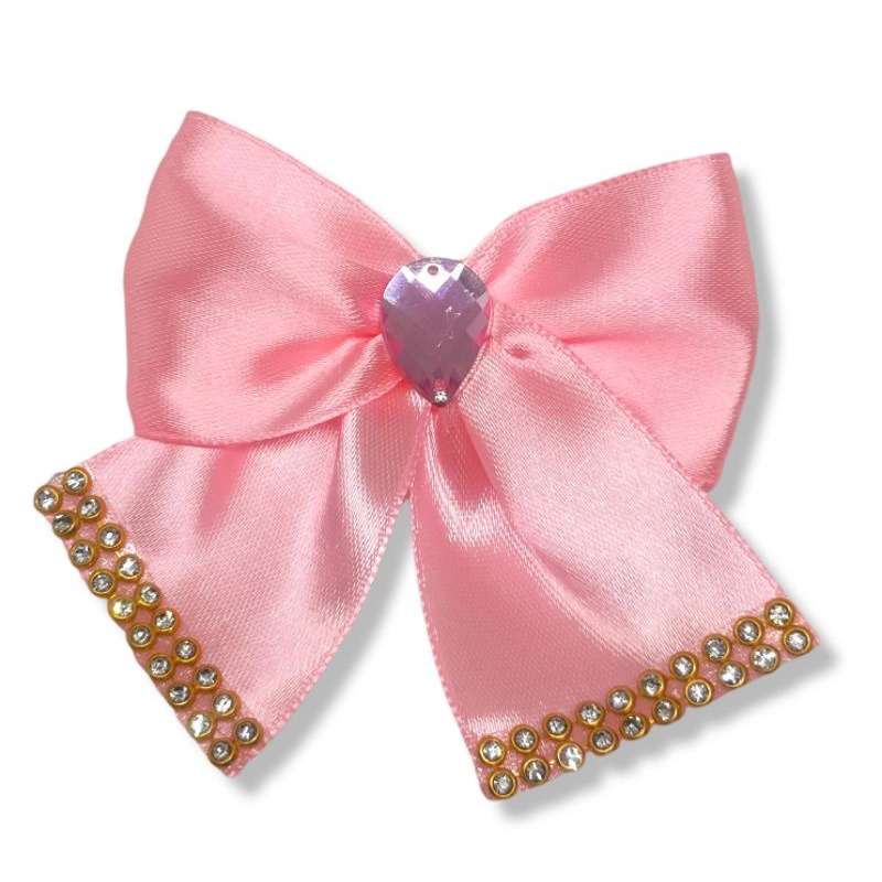 Kit 10 Laços de Cetim Rosa Bebê ( Fazemos qualquer cor) | Shopee Brasil