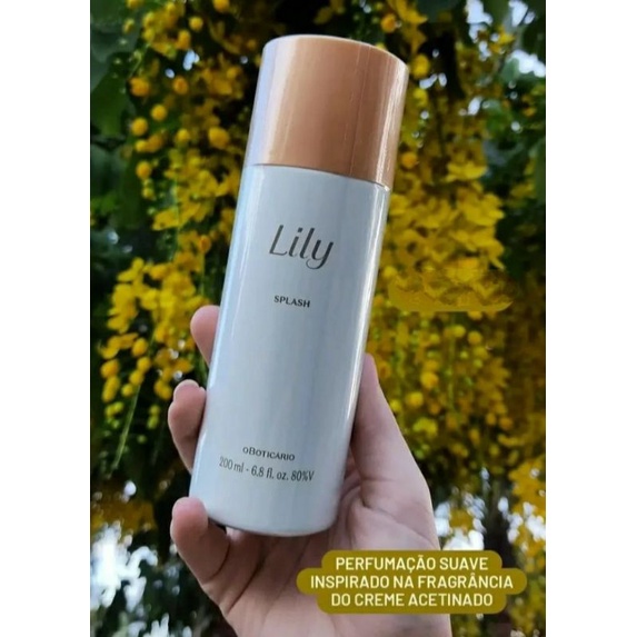 Splash Colonia Lily 200 Ml - Boticario | Shopee Brasil