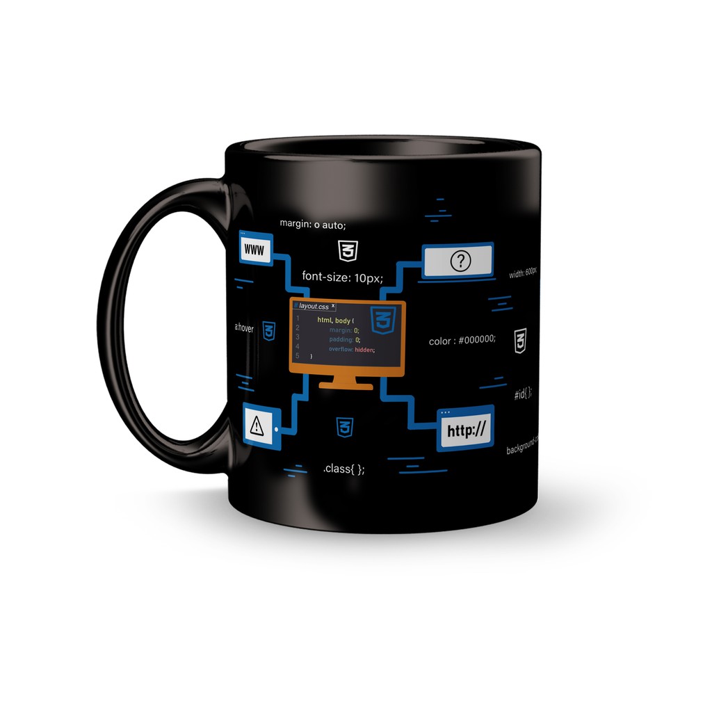 Caneca Personalizada Programador - Programação Javascript CSS3 | Shopee ...