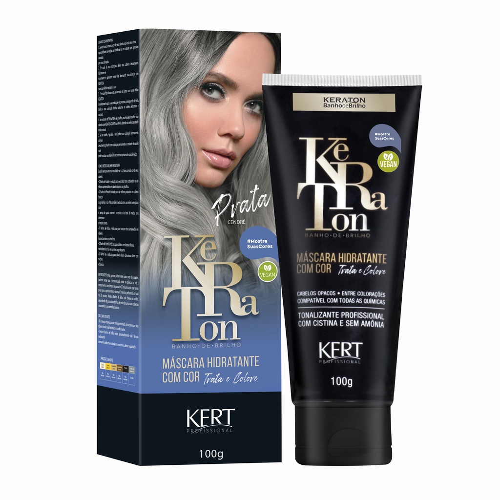Tonalizante Kert Banho De Brilho 100g Keraton - Escolha a Cor | Shopee ...