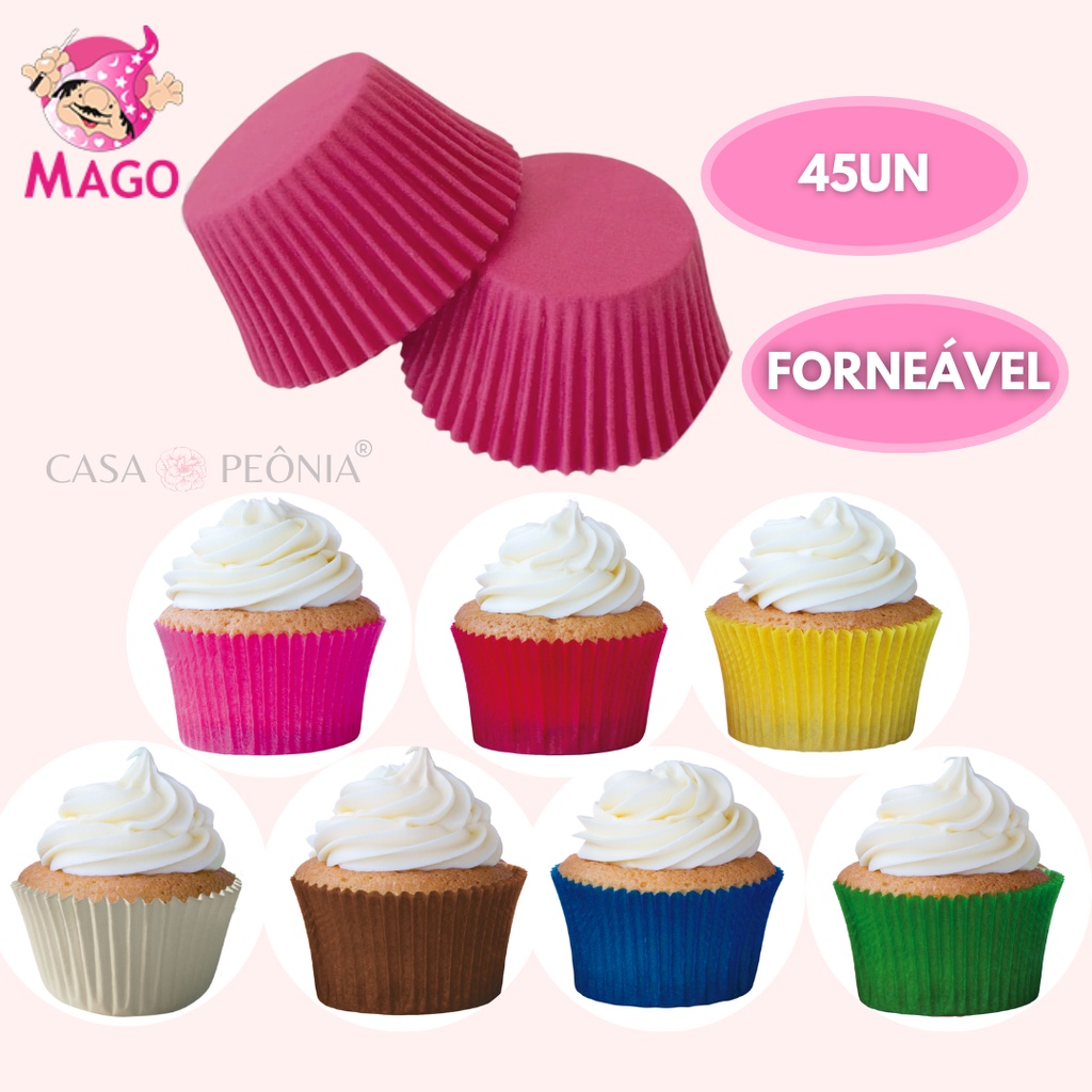 Forminha Para Cupcake n 0 Papel Anti Gordura Greasepel - Mago | Shopee ...