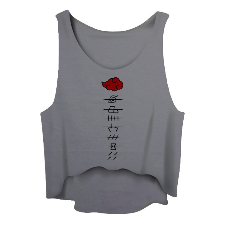 Cropped Naruto Shippuden Akatsuki Anime Geek Nerd | Shopee Brasil