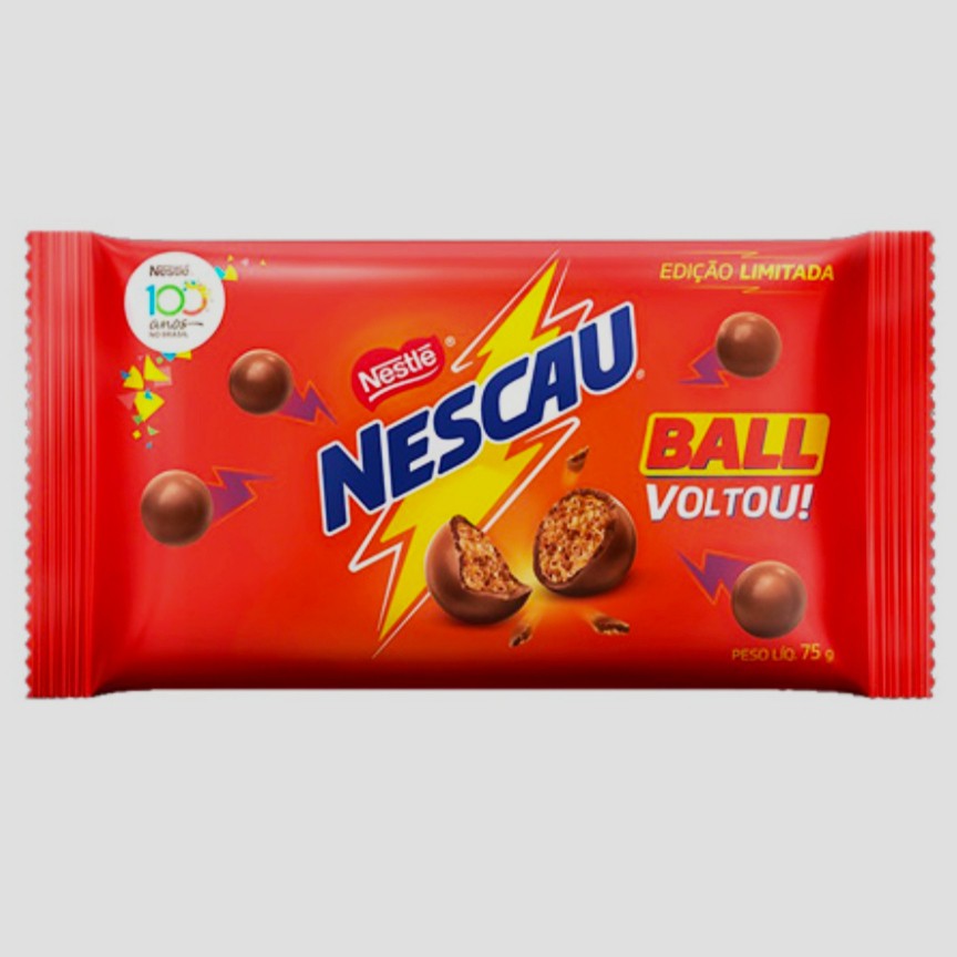 Chocolate Nestlé Nescau Ball Pacote 75g | Shopee Brasil