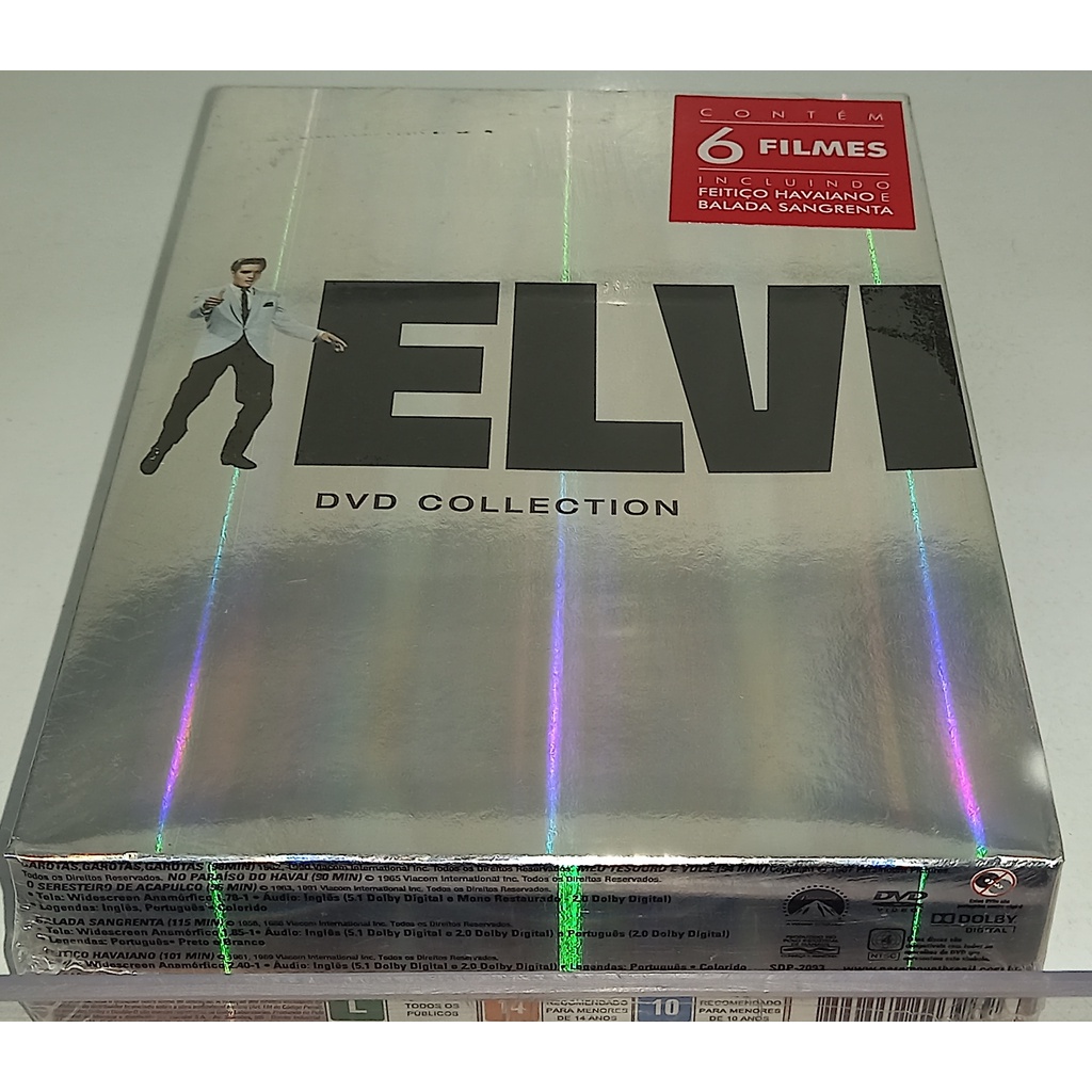 Box Dvd Elvis Presley (collection 6 Filmes (lacrado) | Shopee Brasil