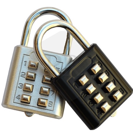 Cadeado de Alta Resistência com Botao Senha Segredo Código a Prova D ...