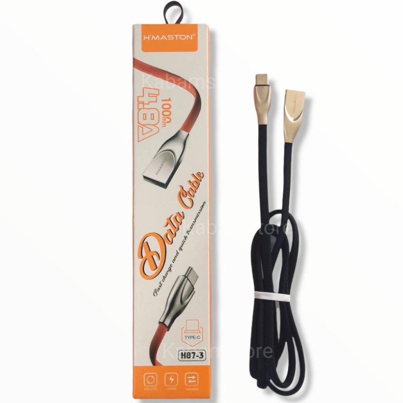 Cabo Usb Tipo C Hmaston 4.8A Turbo Android com 1 metro | Shopee Brasil