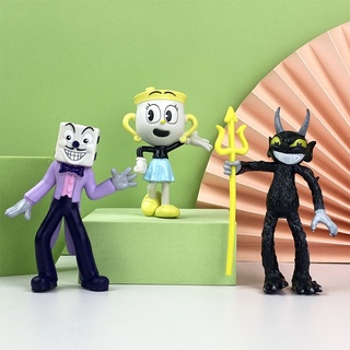 6pçs/Conjunto Anime The Cuphead Show Mugman Mark Cup King Dices Ollie ...