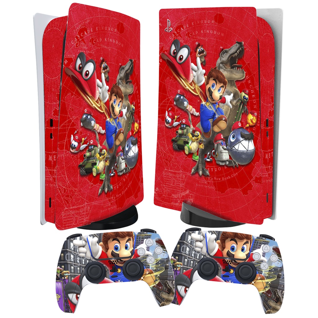 135 - Skin PS5 Digital Console - Super Mario Odyssey | Shopee Brasil