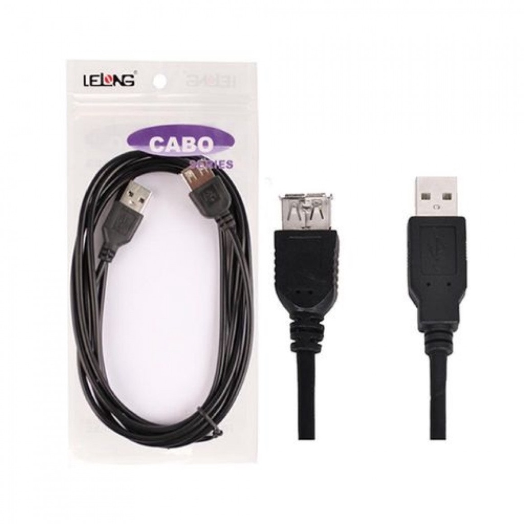 CABO USB MACHO + USB FEMEA LE-803 | Shopee Brasil