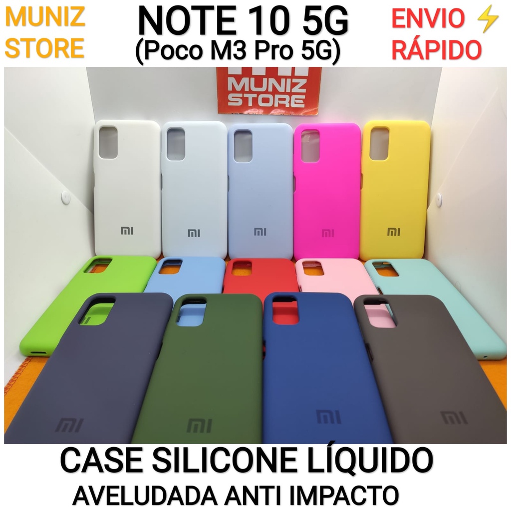 Capa Redmi Note 10 5G/Poco M3 Pro 5G Xiaomi Silicone Liquido Original - Capinha Anti Impacto ...