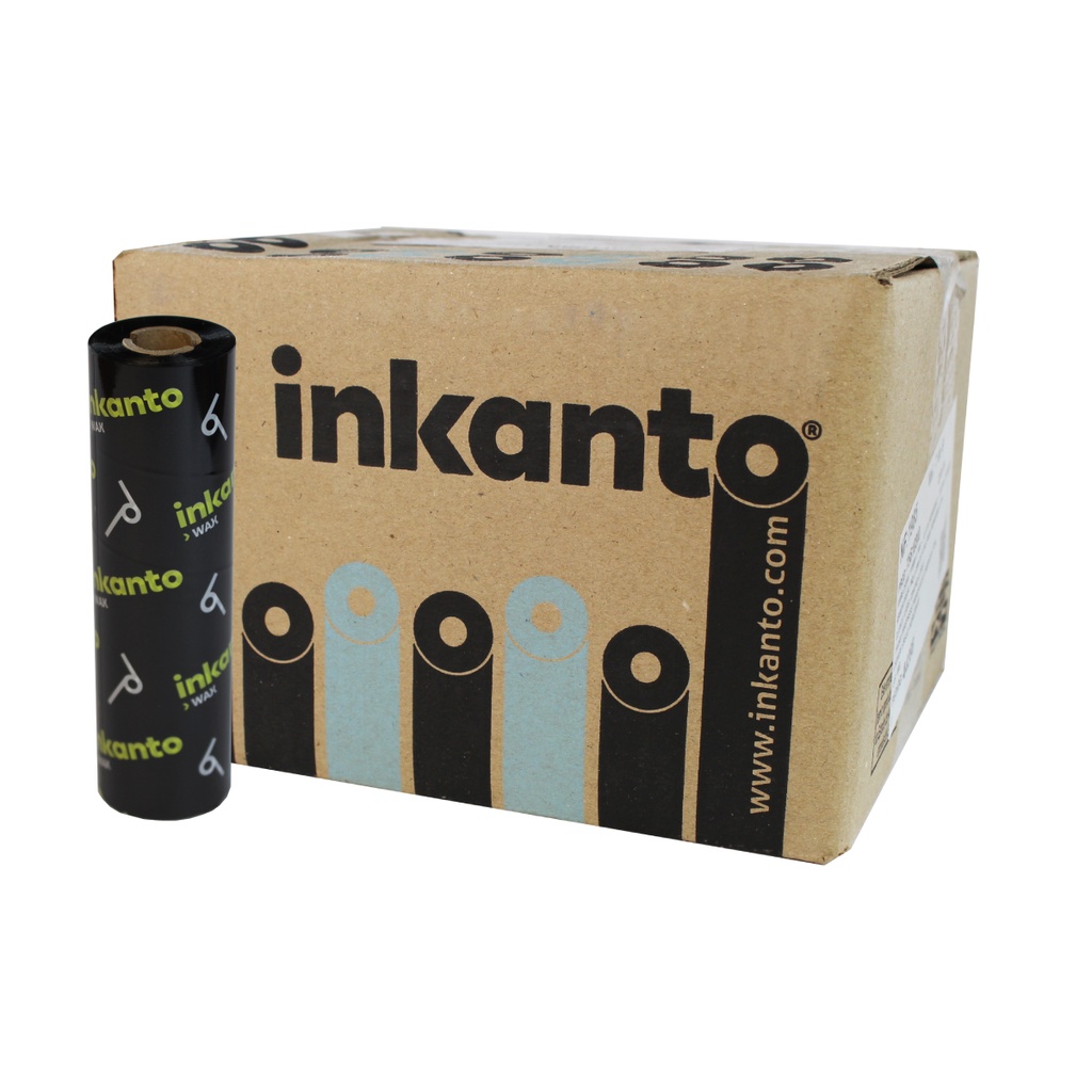 Ribbon 110x74 Cera (wax) Armor Inkanto AWR1 Externo para impressora ...