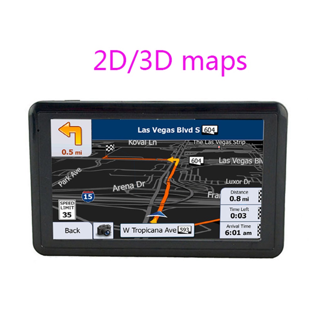 Tela de toque GPS de navegação 5 -polegada caminhão de carro 8g 128m ...