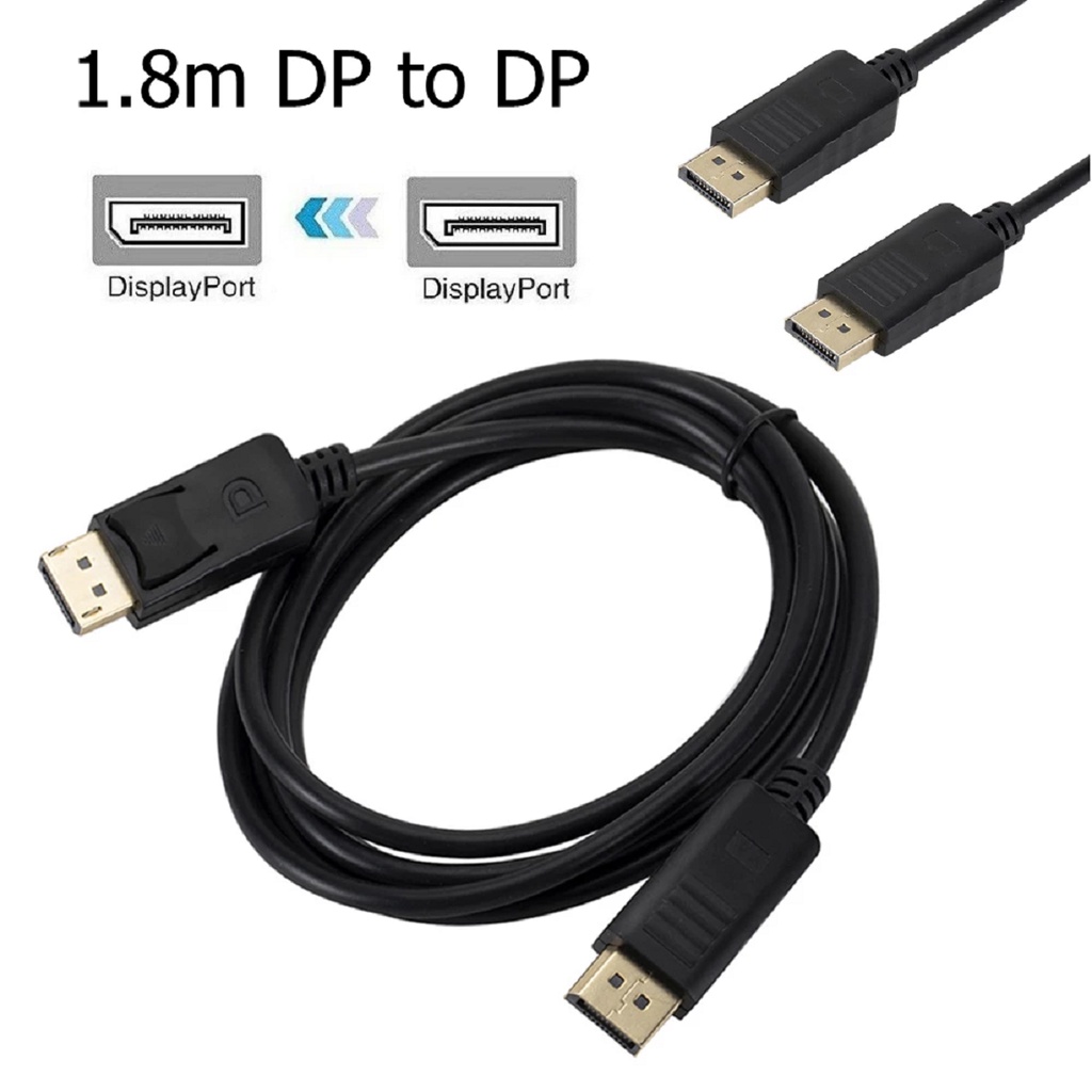 Cabo Displayport Para Displayport 1.80 Metros Full HD 1080p 2K 4K ...