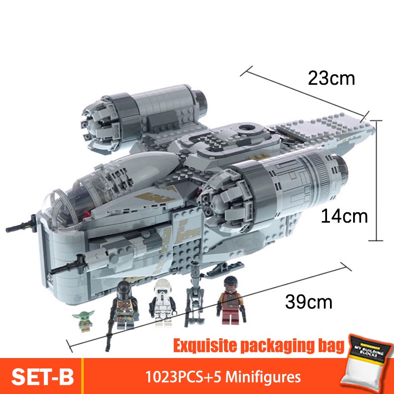 Conjunto De Blocos De Construção Star Wars Millennium Falcon Razor Poe ...