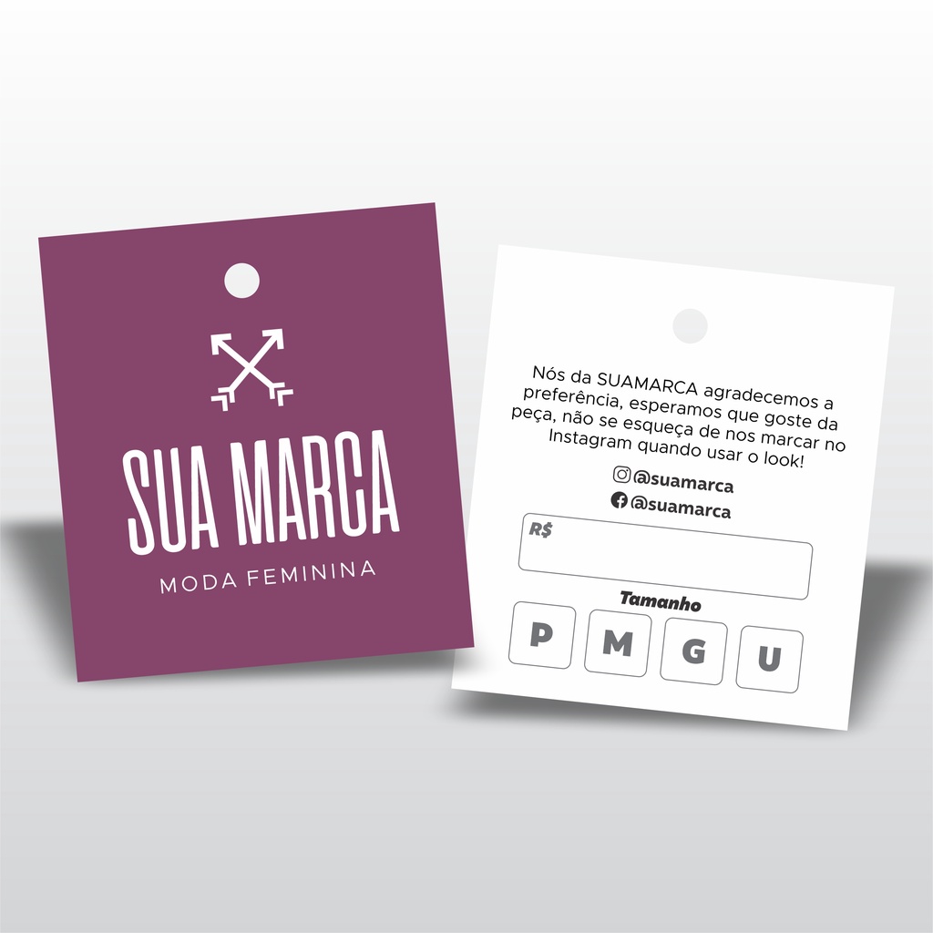 1000 etiquetas mini tags personalizadas roupas | Shopee Brasil