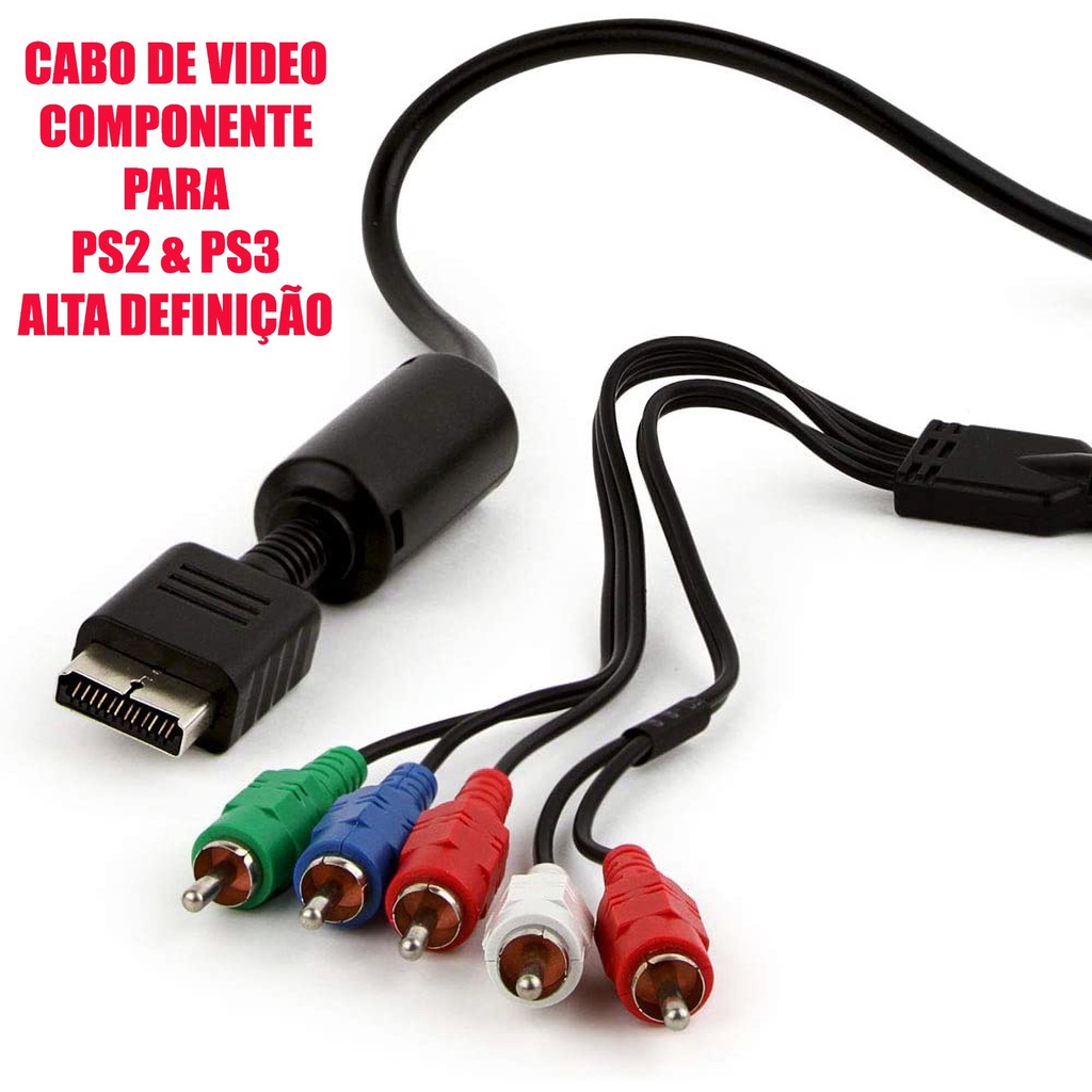 Cabo para Ps2 e Ps2 de vídeo componente | Shopee Brasil