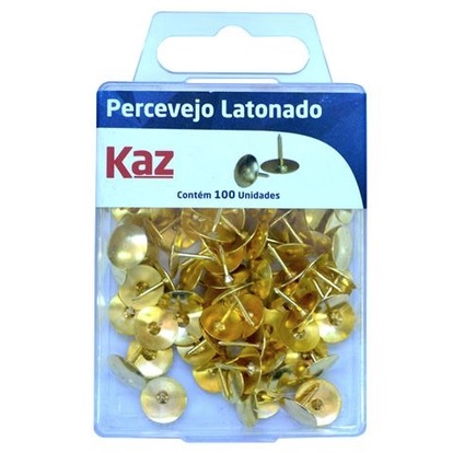 TACHINHA PERCEVEJO LATONADO C/100 KZ511C KAZ | Shopee Brasil