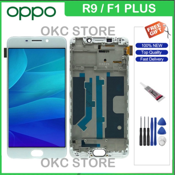 OPPO F1 Plus R9 LCD Com Tela De Toque Digitalizador Peças De Reposição ...