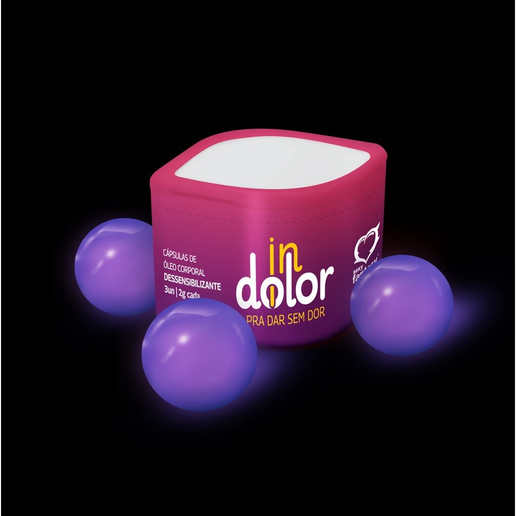 Cápsula Bolinha Óleo Lubrificante Íntimo InDolor | Shopee Brasil