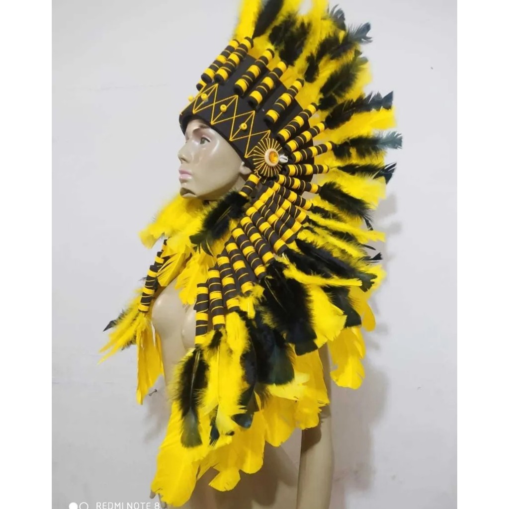 Penacho Cocar Indígena Caboclo Umbanda e Candomble | Shopee Brasil