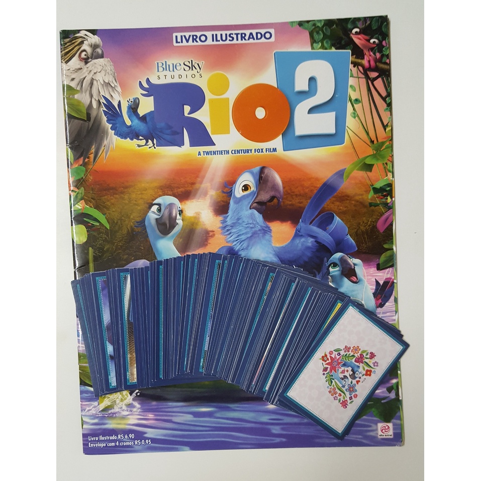 Álbum de Figurinhas do Filme Rio 2 Completo para colar | Shopee Brasil