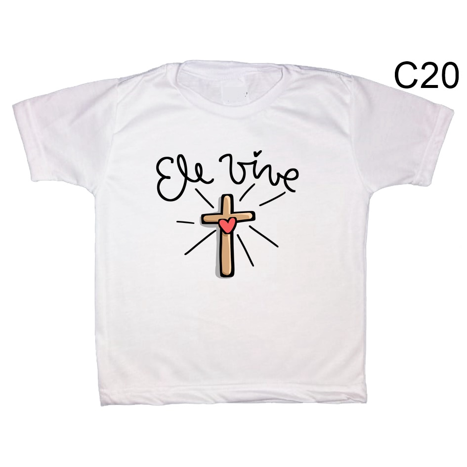 Camiseta Infantil Ele Vive C20 | Shopee Brasil