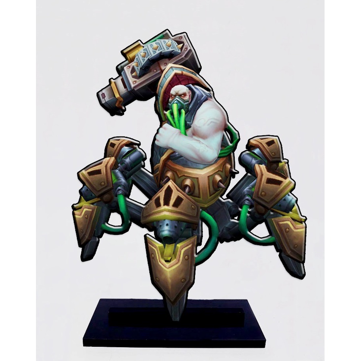 Personagem Urgot League of Legends com ou sem nick MDF 22cm | Shopee Brasil