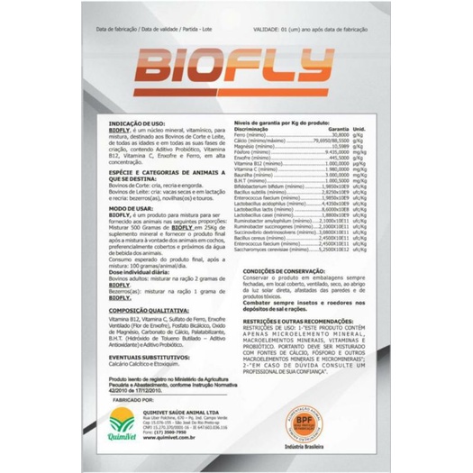 Biofly núcleo e antiparasitário para bovinos e equinos | Shopee Brasil
