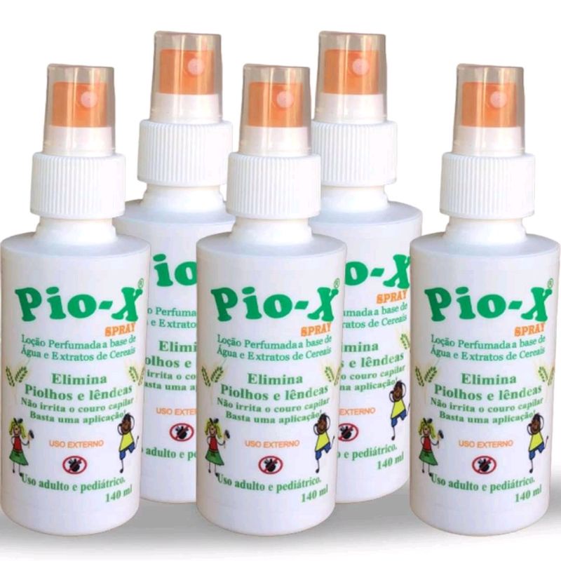 Kit 2 Pio X remédio para piolho e lendeas 120ml efeito imediato ...