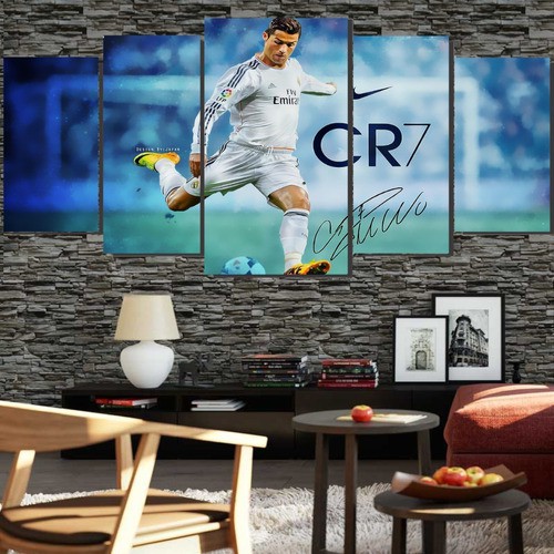 Quadros Decorativo 128x60 Cr7 Cristiano Futebol Lindo Julie 737 ...