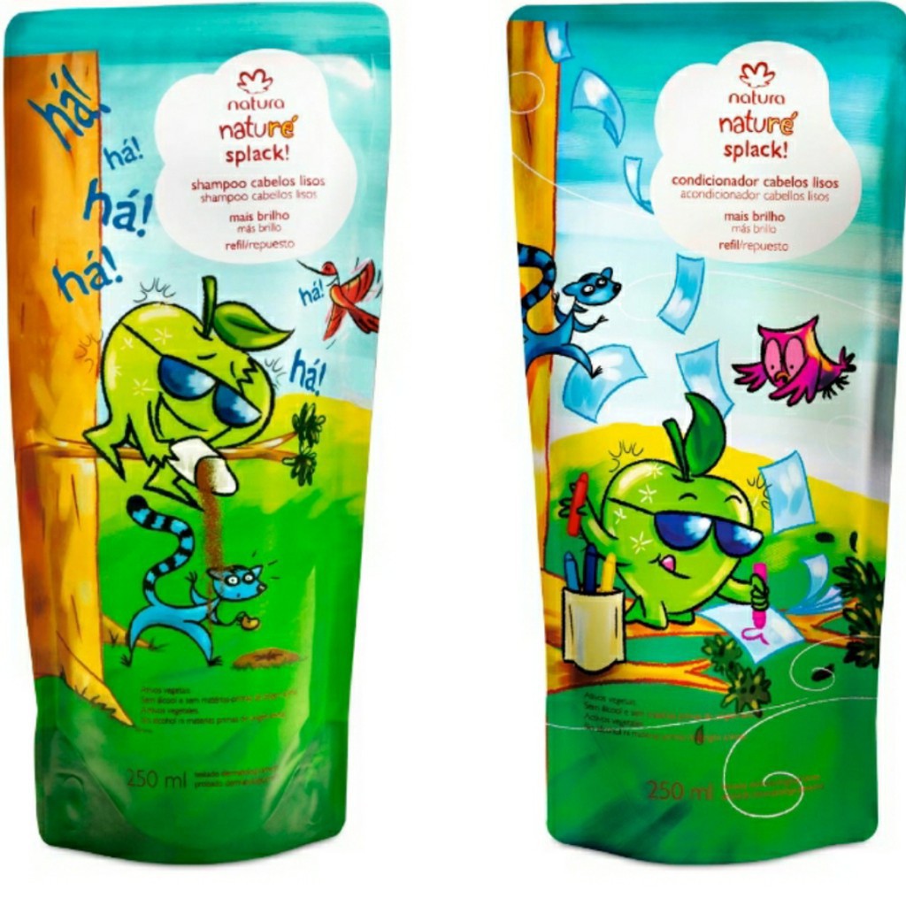 Combo Refil Shampoo e Condicionador Splack! Cabelos Lisos Natura Naturé ...
