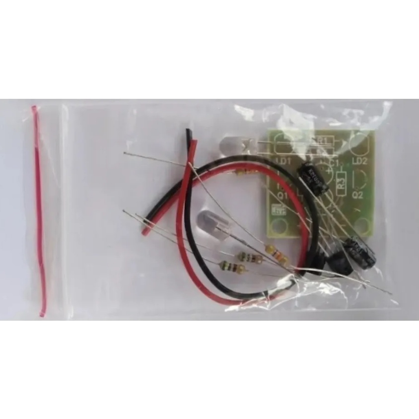 Kit Didático Para Montar Pisca Pisca Led, Com Transistor | Shopee Brasil