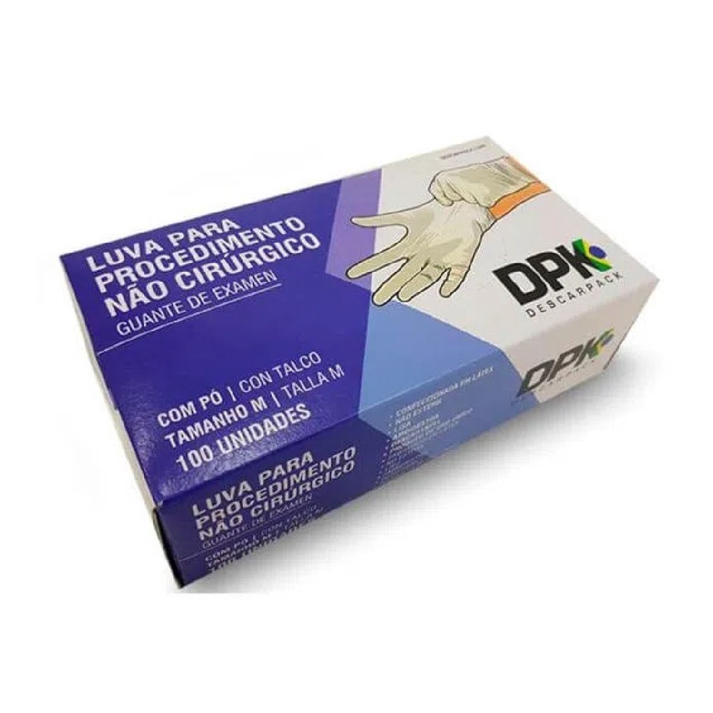 LUVA LATEX P/PROCEDIMENTO N CIRURGICO C/PO TAM M CX/100 UN | Shopee Brasil