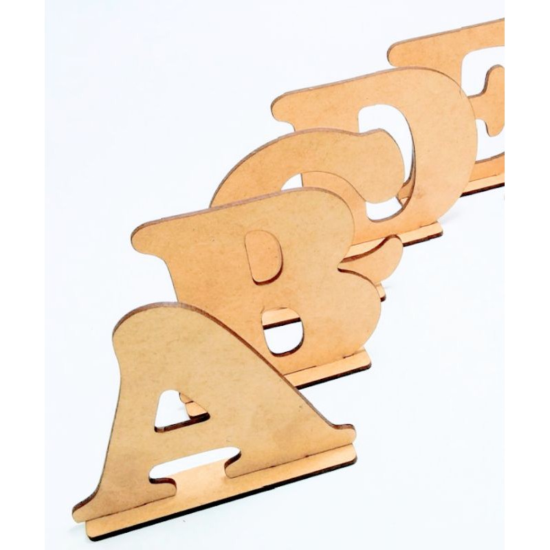 Letra de mesa em MDF Cru com base | Shopee Brasil