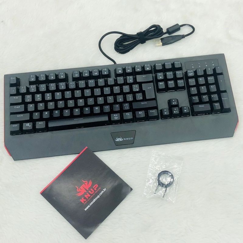 Teclado KNUP GAMER Mecânico RGB Chroma KP-TM005 | Shopee Brasil