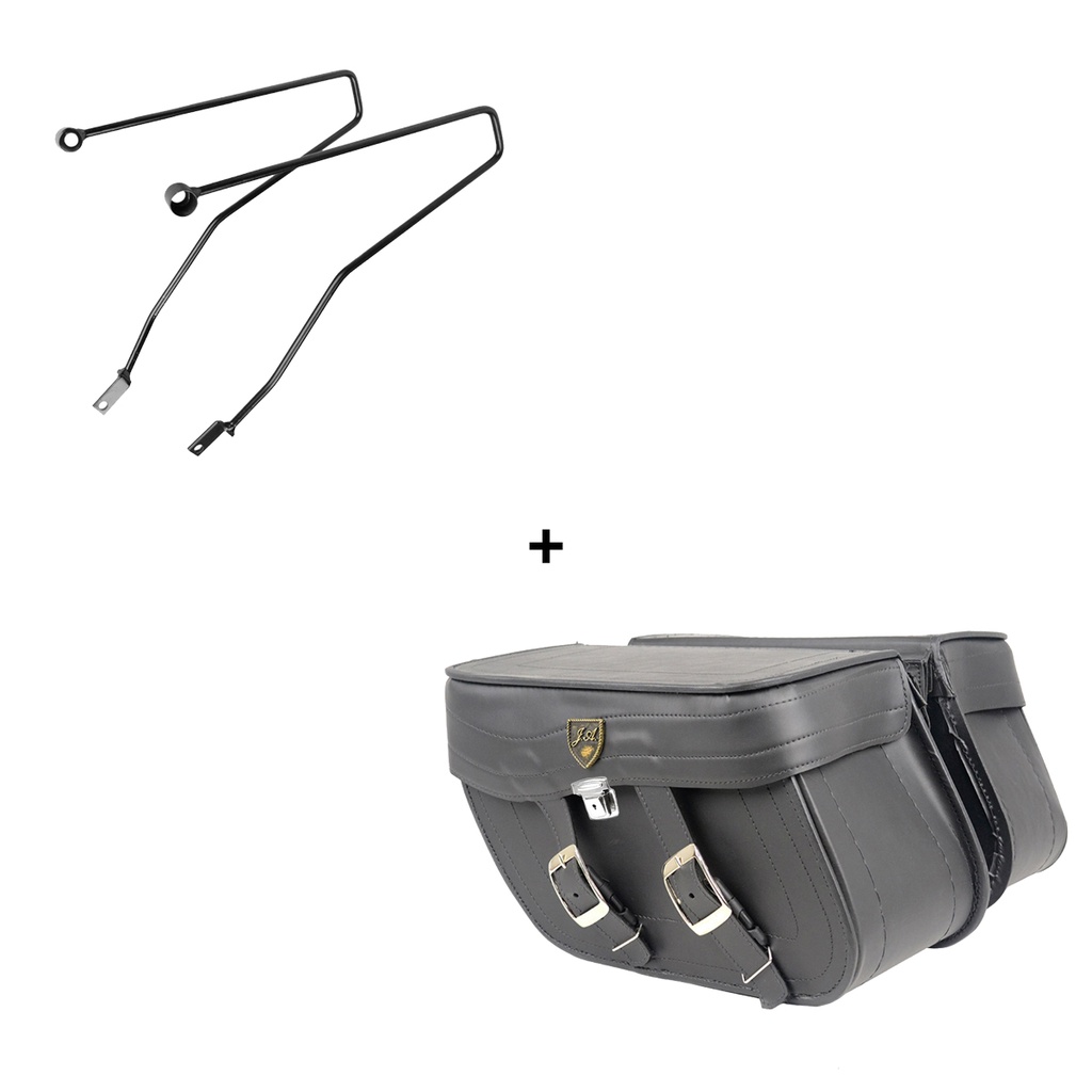 Kit Viagem Royal Enfield Meteor 350 + Alforge Lateral 18 Litros Losango ...