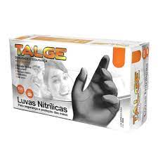 Luva Nitrilica Talge Preta Com 100 Unidades - G | Shopee Brasil