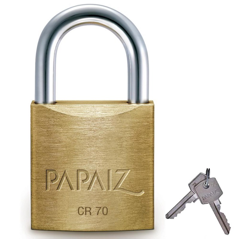 Cadeado Papaiz Cr70 De 70mm Com 2 Chaves | Shopee Brasil