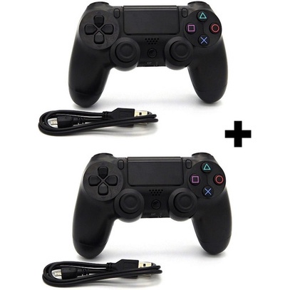 Kit 2 Controles Sem Fio Joystick Compatível Playstation4 Ps4 | Shopee ...