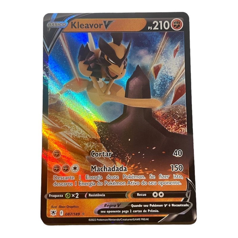 Carta Pokemon Kleavor-V (087/189) | Shopee Brasil