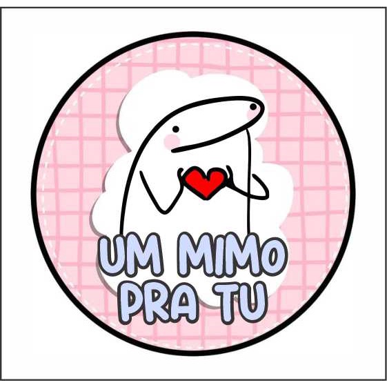 Cartela de Etiquetas Adesivos Flok Meme - Um Mimo Pra Tu - Tam. 4x4 cm 48 unidades | Shopee Brasil