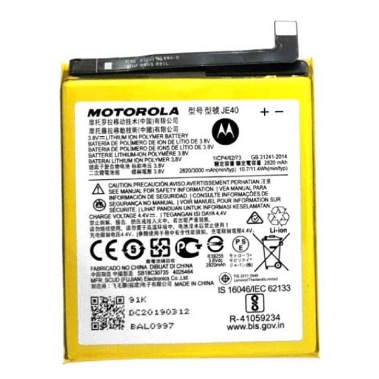 Bateria G7 Play/ Je40 Motorola Moto One Xt1941 Original importada ...