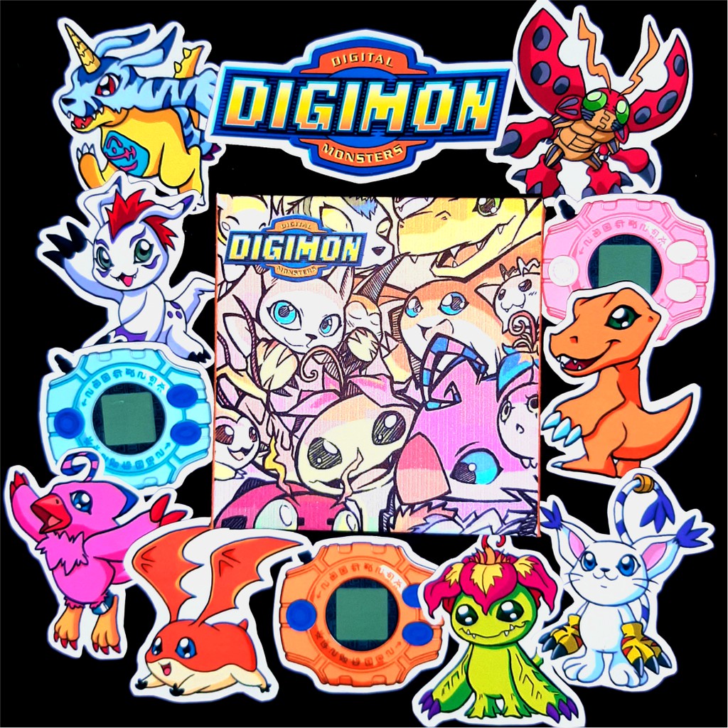 Kit Adesivos Digimon (Personalizado e Exclusivo @lojamundoinverso ...